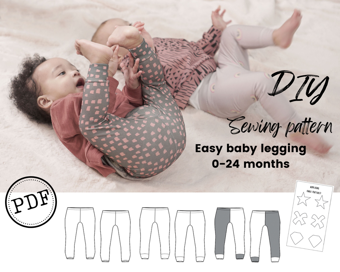 Scout Baby Legging Sewing Pattern – Pattern Paper Scissors